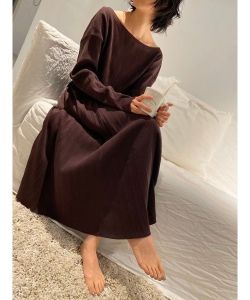 SNIDEL 「SNIDEL」 長袖ワンピース FREE ブラウン レディース : ZOZOTOWN Yahoo!店 - 通販 - Yahoo!ショッピング