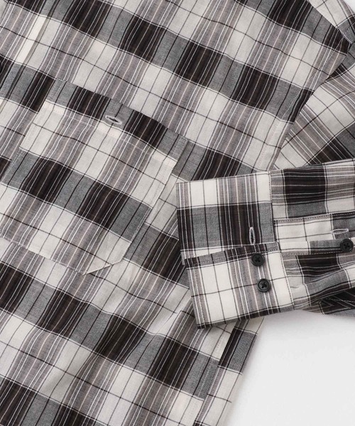 KBF ブラウス シャツ シアーチェックBIGシャツ レディース : ZOZOTOWN Yahoo!店 - 通販 - Yahoo!ショッピング