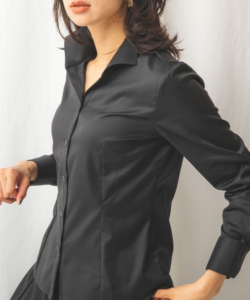 NARACAMICIE（ナラカミーチェ） ブラウス シャツ コットンシャンブレー