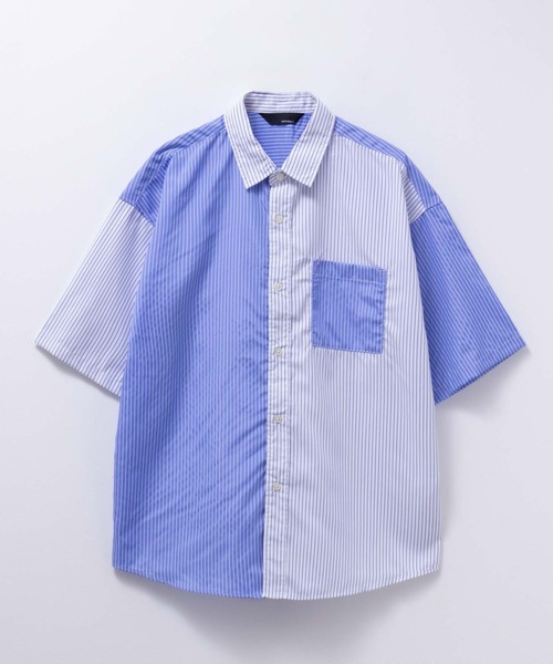 Naive magic シャツ レギュラーカラー オーバーサイズ ストライプ S/Sシャツ メンズ レディース : ZOZOTOWN Yahoo!店 - 通販 - Yahoo!ショッピング