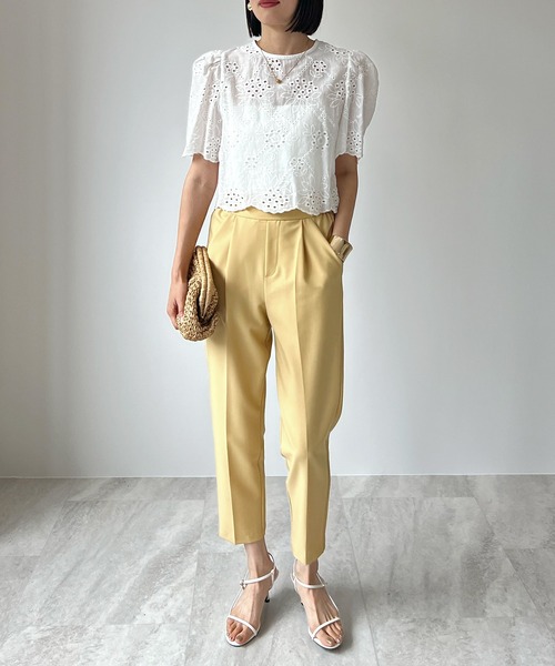 Yahoo!オークション - 「STELLA FISH」 半袖ブラウス FREE ホワイト レ...