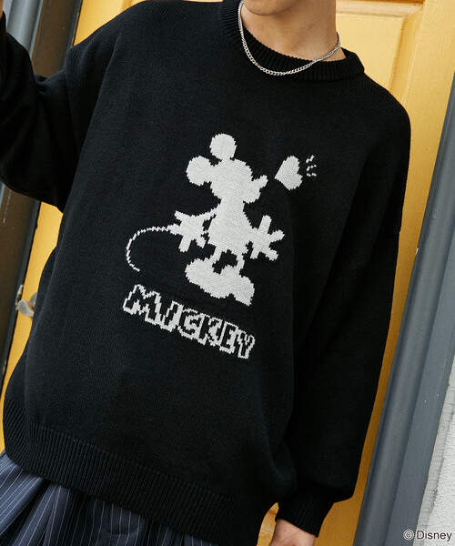 PUBLUX（パブリュクス） セーター ニット 別注 ”DISNEY MICKEY MOUSE