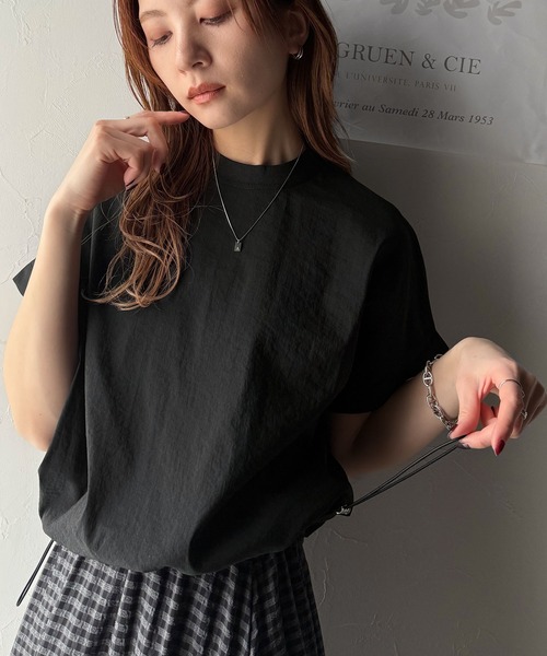 classicalelf tシャツ トレンドライクなデザイン。ドロスト付き機能Tee (半袖) レディース : ZOZOTOWN Yahoo!店 - 通販 - Yahoo!ショッピング