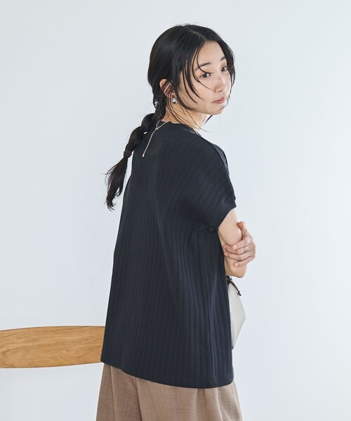 coen tシャツ USAコットンワイドリブリピTフレンチスリーブ レディース : ZOZOTOWN Yahoo!店 - 通販 - Yahoo!ショッピング