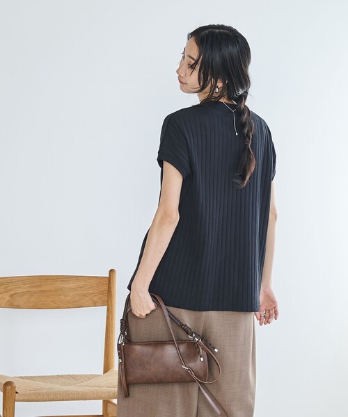 coen tシャツ USAコットンワイドリブリピTフレンチスリーブ レディース : ZOZOTOWN Yahoo!店 - 通販 - Yahoo!ショッピング