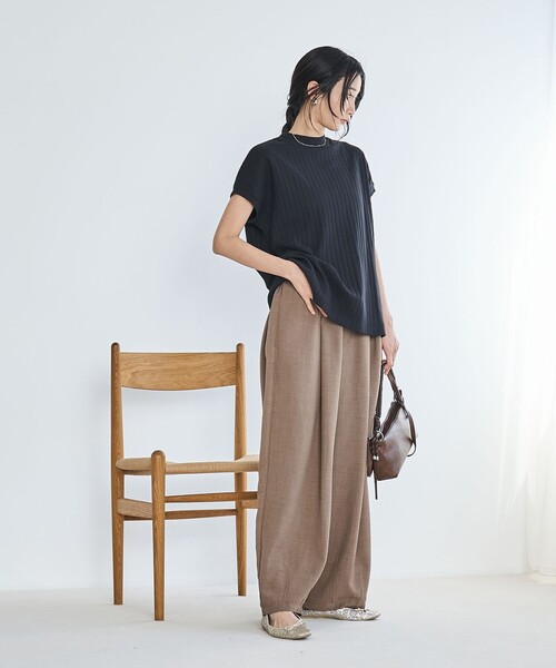 coen tシャツ USAコットンワイドリブリピTフレンチスリーブ レディース : ZOZOTOWN Yahoo!店 - 通販 - Yahoo!ショッピング