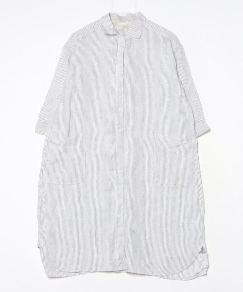 studio CLIP 「studio CLIP」 ストライプ柄シャツワンピース - ホワイト レディース : ZOZOTOWN Yahoo ...