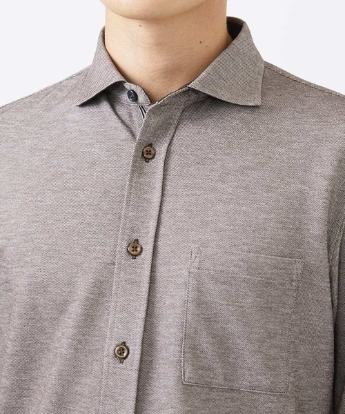 MK MICHEL KLEIN HOMME シャツ 「洗える」PARINEカノコシャツ メンズ