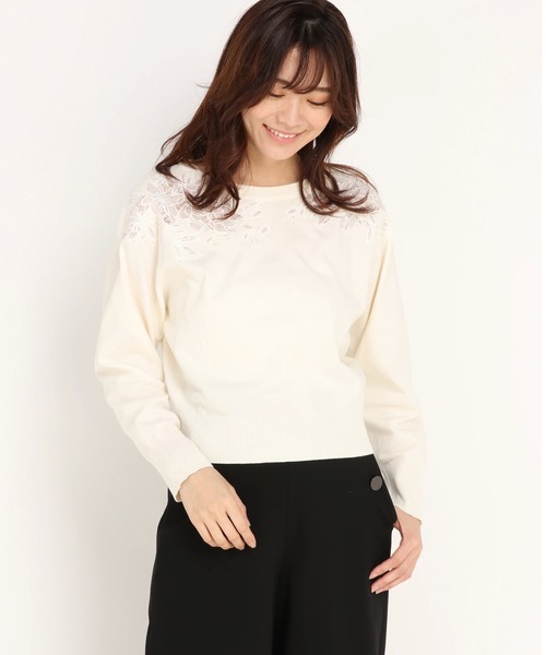 STRAWBERRY-FIELDS 「STRAWBERRY-FIELDS」 長袖ニット 2 オフホワイト レディース : ZOZOTOWN Yahoo!店 - 通販 - Yahoo!ショッピング