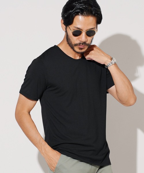 roshell（ロシェル） tシャツ ストレッチTRクルーネック無地半袖Tシャツ メンズ : ZOZOTOWN Yahoo!店 - 通販 ...