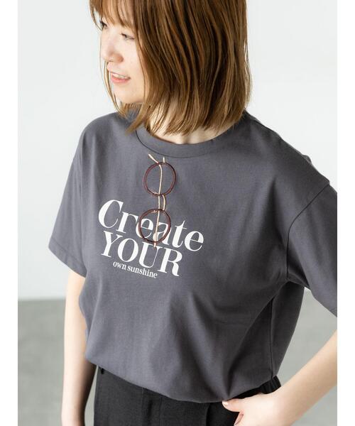 Lugnoncure tシャツ メガネ刺繍プリントTシャツ レディース : ZOZOTOWN Yahoo!店 - 通販 - Yahoo!ショッピング