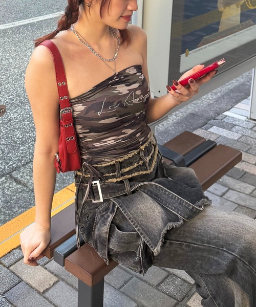 SPIRALGIRL チューブトップ ベアトップ カモフラベアトップ : ZOZOTOWN Yahoo!店 - 通販 - Yahoo!ショッピング