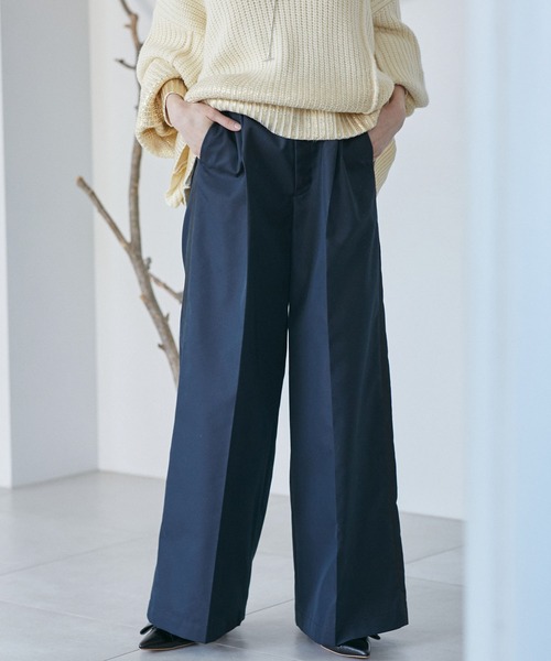 VIS 「VIS」 スラックス S ネイビー レディース : ZOZOTOWN Yahoo!店 - 通販 - Yahoo!ショッピング