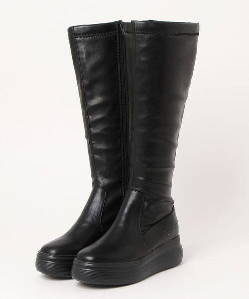 ブーツ 「MUUM」 厚底ストレッチロングブーツ レディース : 68751466 : ZOZOTOWN Yahoo!店 - 通販 - Yahoo!ショッピング