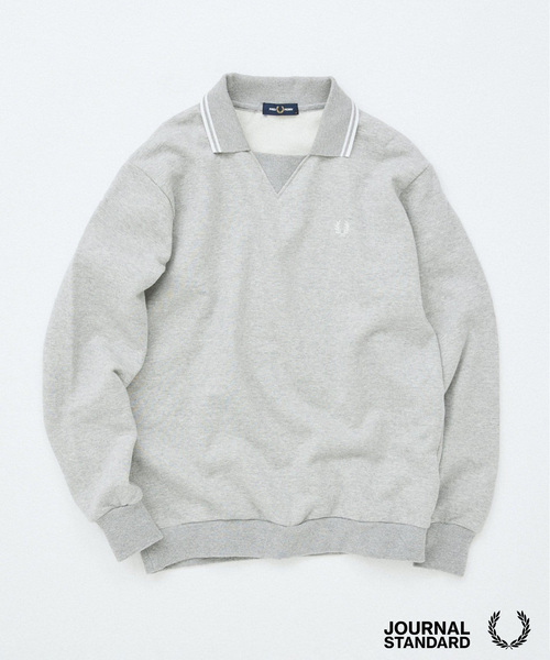 スウェット WEB限定 FRED PERRY for JOURNAL STANDARD Football Sweatshirt メンズ ...