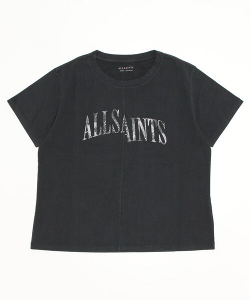 Yahoo!オークション - 「ALLSAINTS」 半袖Tシャツ S ブラック レディー...