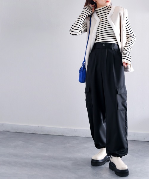 Yahoo!オークション - 「classicalelf」 カーゴパンツ MEDIUM ブラック...