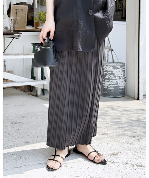 reca 「reca」 プリーツスカート L チャコールグレー レディース : ZOZOTOWN Yahoo!店 - 通販 - Yahoo!ショッピング