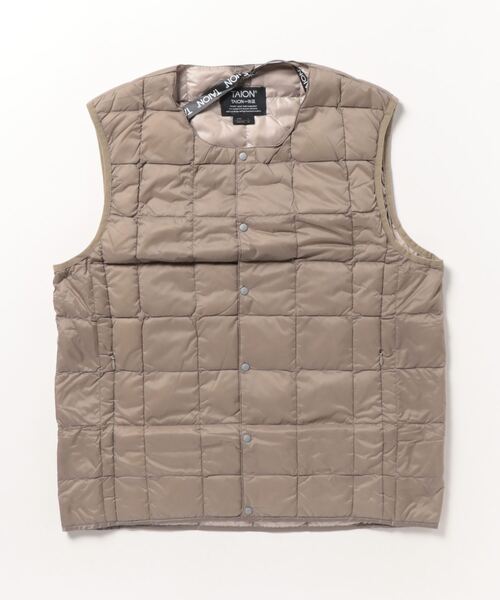 TAION ダウンベスト ベスト BASIC CREWNECK BUTTON INNER DOWN VEST 004 メンズ レディース : ZOZOTOWN Yahoo!店 - 通販 ...