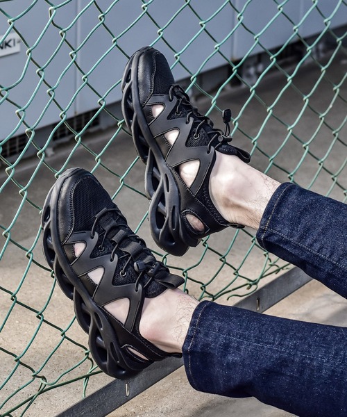 Yahoo!オークション - 「SVEC」 シューズ 42 ブラック×ホワイト メン...