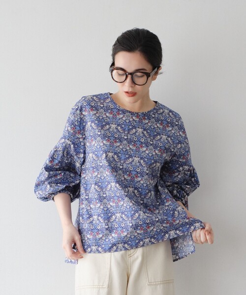 Afternoon Tea ブラウス シャツ パフ袖ブラウス/リバティプリント レディース : ZOZOTOWN Yahoo!店 - 通販 - Yahoo!ショッピング