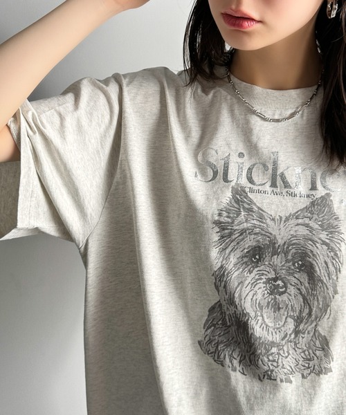 classicalelf tシャツ 上品カジュアルを楽しむ。シルケット風アニマルTシャツ（半袖） レディース : ZOZOTOWN Yahoo!店 - 通販 - Yahoo!ショッピング