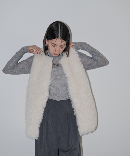 Shelly island（シェリーアイランド） ベスト M ベージュ レディース : ZOZOTOWN Yahoo!店 - 通販 ...