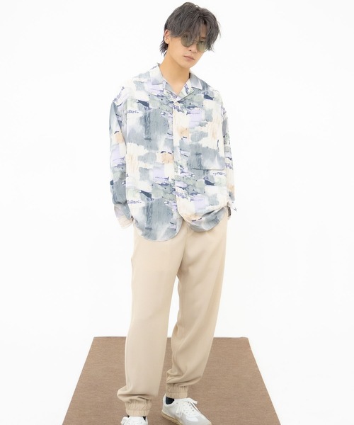 Yahoo!オークション - 「INTERPLAY」 長袖シャツ FREE モカ メンズ