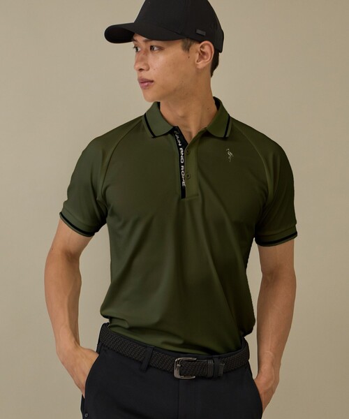 JUN&ROPE'（ジュンアンドロペ） ポロシャツ 「NOIR」「吸水速乾」配色