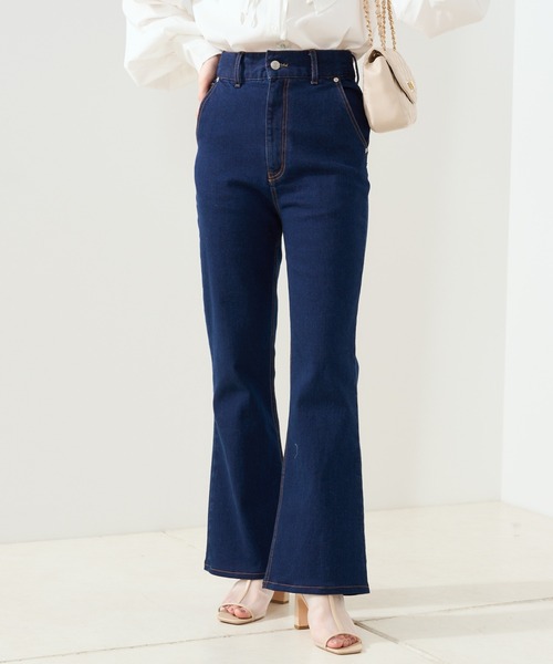 Yahoo!オークション - 「Chico」 ブーツカットデニムパンツ MEDIUM ホ...