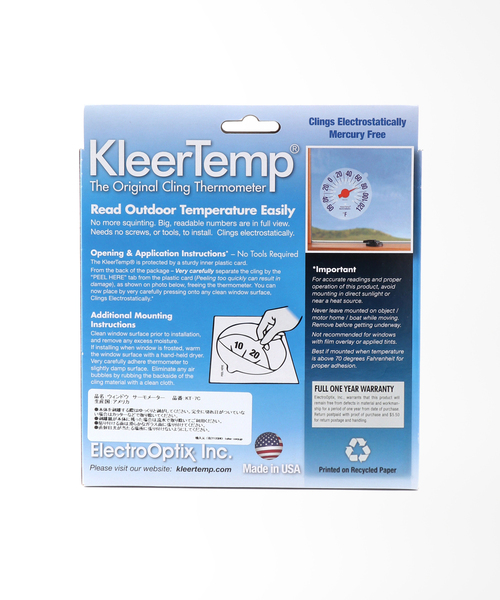 journal standard Furniture 文房具 「Electro-Optix 」 ウィンドウ サーモメーター 温度計 ...