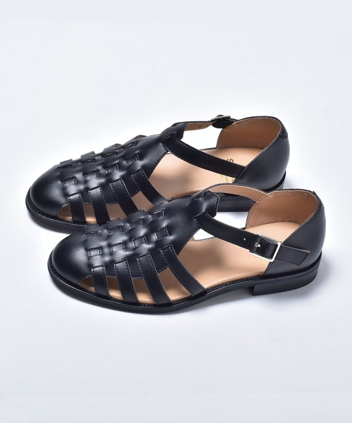 Yahoo!オークション - 「SVEC」 フラットサンダル 35 ブラック レディ...