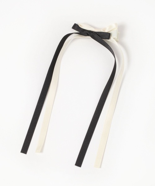 tiny ヘアクリップ バイカラーリボンヘアクリップ「tiny tiny(ティニーティニー)」 レディース : ZOZOTOWN Yahoo!店 - 通販 - Yahoo!ショッピング