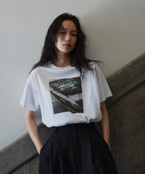 hellam 「hellam」 半袖Tシャツ FREE ホワイト×エメラルドグリーン レディース : ZOZOTOWN Yahoo!店 - 通販 - Yahoo!ショッピング