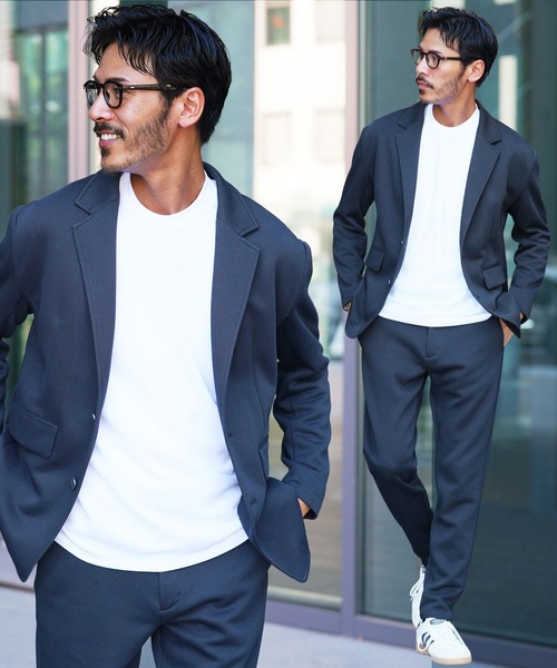 roshell セットアップ 「セットアップ」テーラードジャケット＆スリムテーパードパンツ カジュアルスーツ 上下セット メンズ : ZOZOTOWN Yahoo!店 - 通販 - Yahoo ...