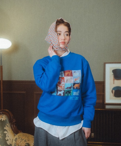 common gull products. トレーナー スウェット CONVENIENCEYOUNG×common dog and swea ...