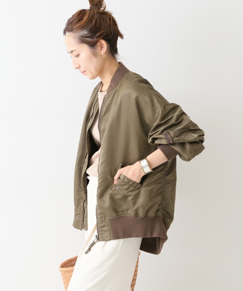 Yahoo!オークション - 「FRAMeWORK」 ナイロンブルゾン 36 グリーン レ...