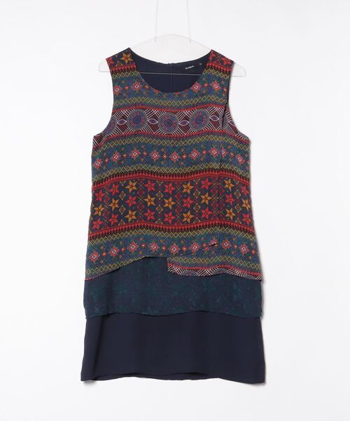 Desigual 「Desigual」 ノースリーブワンピース 38 ネイビー レディース : ZOZOTOWN Yahoo!店 - 通販 - Yahoo!ショッピング