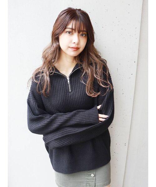 MURUA ニット オーバーZIPニット : ZOZOTOWN Yahoo!店 - 通販 - Yahoo!ショッピング