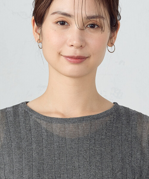 COMME CA ISM ニット セーター シアー ワイドリブニット レディース : ZOZOTOWN Yahoo!店 - 通販 - Yahoo!ショッピング