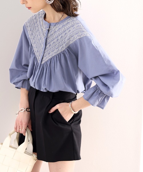 classicalelf 「classicalelf」 7分袖ブラウス MEDIUM オフホワイト レディース : ZOZOTOWN Yahoo!店 - 通販 - Yahoo!ショッピング