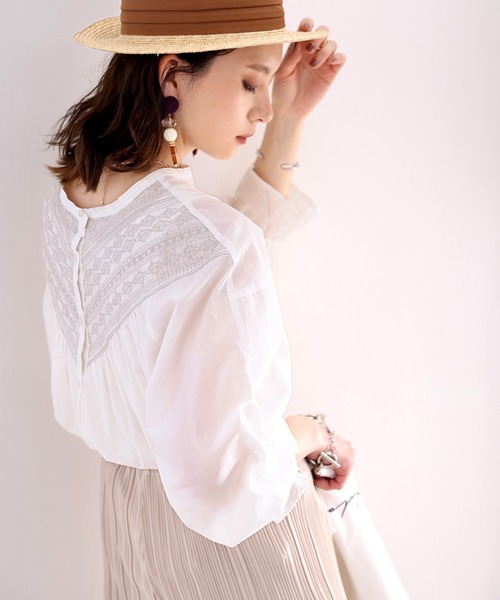 classicalelf 「classicalelf」 7分袖ブラウス MEDIUM オフホワイト レディース : ZOZOTOWN Yahoo!店 - 通販 - Yahoo!ショッピング