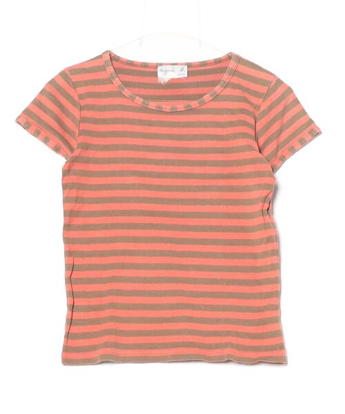 agnes b. 「agnes b.」 ボーダー柄半袖Tシャツ - オレンジ レディース : ZOZOTOWN Yahoo!店 - 通販 - Yahoo!ショッピング