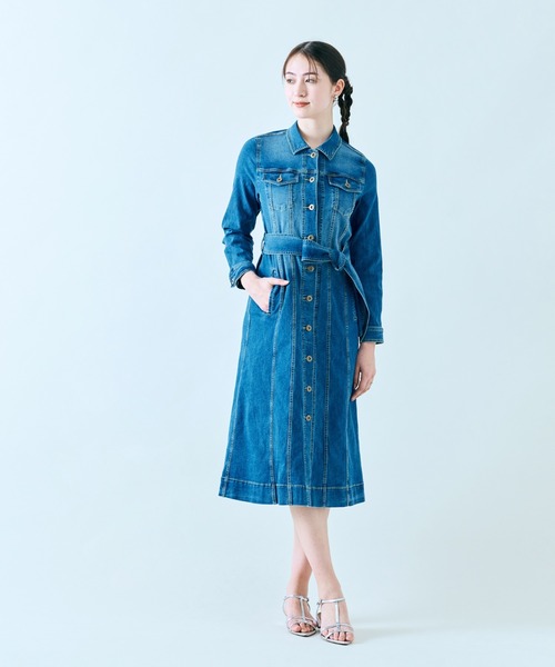 Audie a Muses（オーディア ミューズ） ワンピース ソフトデニム