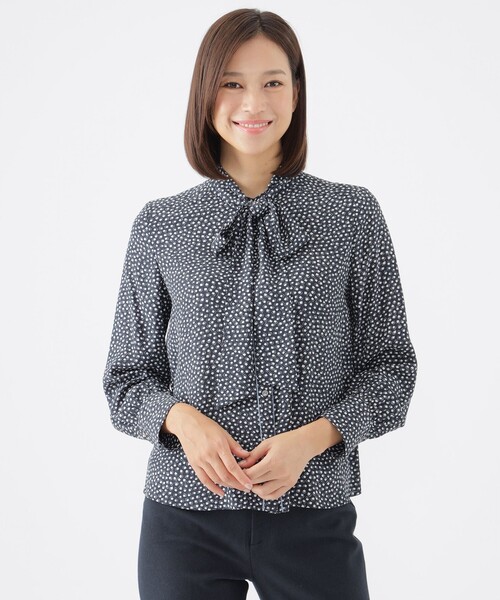 TRANS WORK ブラウス シャツ 「ウォッシャブル」ジオメトリックプリントブラウス レディース : ZOZOTOWN Yahoo!店 - 通販 - Yahoo!ショッピング