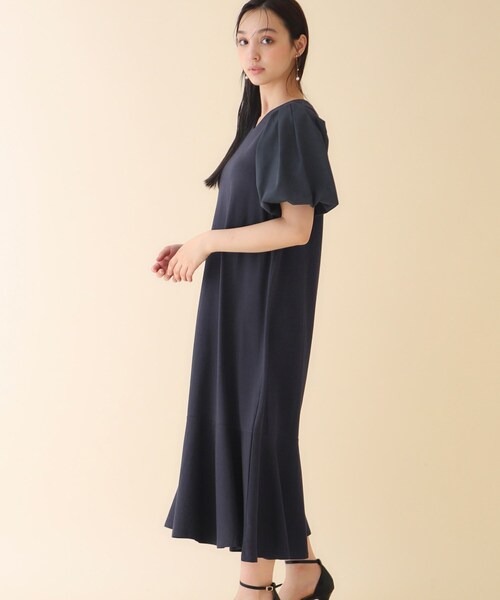 index ワンピース UV シルケットバルーンマーメイドロングワンピース「接触冷感/洗濯機洗い可」 : ZOZOTOWN Yahoo!店 ...
