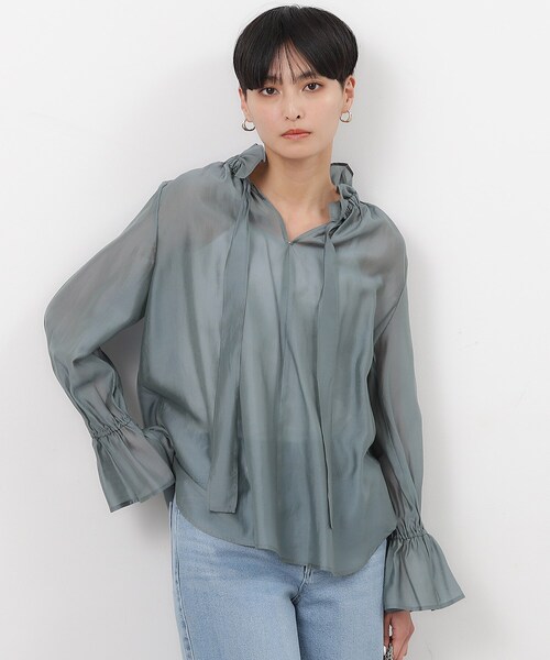 OPAQUE.CLIP 「OPAQUE.CLIP」 長袖ブラウス 38 ブルーグリーン レディース : ZOZOTOWN Yahoo!店 - 通販 - Yahoo!ショッピング