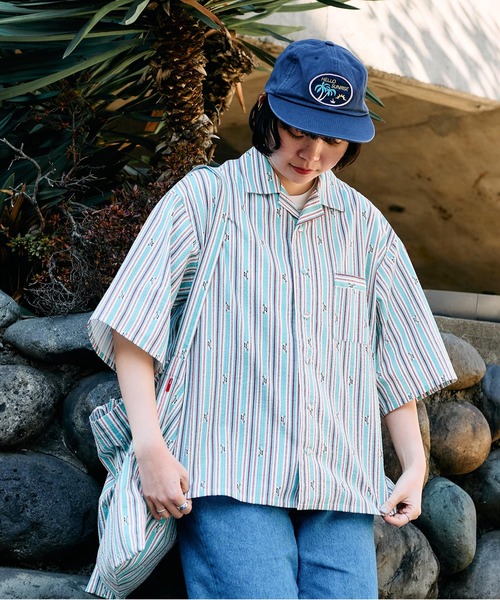 I am in fact... ブラウス シャツ DRIVE STRIPE オープンカラーシャツ レディース : ZOZOTOWN Yahoo ...