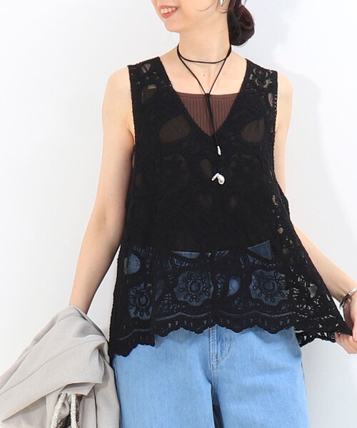 MICO COULIER ブラウス シャツ 刺繍2wayタンクトップ レディース : ZOZOTOWN Yahoo!店 - 通販 - Yahoo!ショッピング