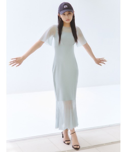 SNIDEL 「SNIDEL」 半袖ワンピース ONE SIZE ブルー レディース : ZOZOTOWN Yahoo!店 - 通販 - Yahoo!ショッピング